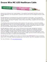 Encore Wire MC-LED Healthcare Cable - Contractor Supply Magazine