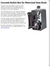 Coxreels Switch Box for Motorized Hose Reels - Contractor Supply Magazine