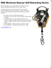 MSA Workman Rescuer Self-Retracting Device - Contractor Supply Magazine