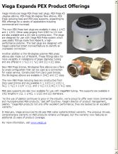 Viega Expands PEX Product Offerings - Contractor Supply Magazine