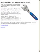Hand Tools: KT Pro Tools Adjustable Slip-Jaw Wrench - Contractor Supply ...