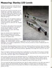 Measuring: Stanley LED Levels - Contractor Supply Magazine